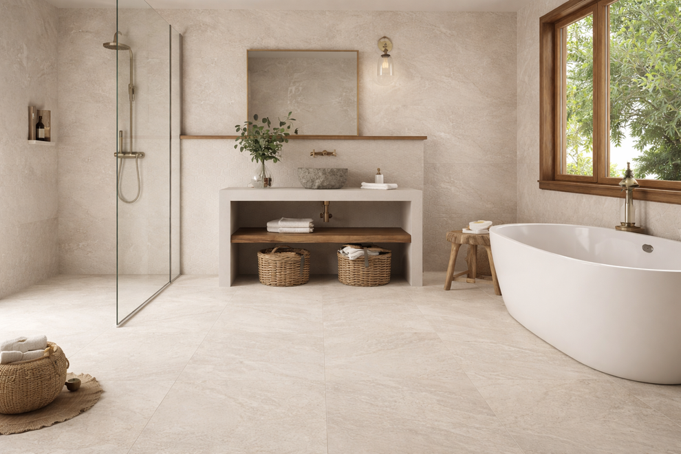 Eternity Wall And Floor Premium Ivory Porcelain Tiles 60cmx120cm – Tile ...